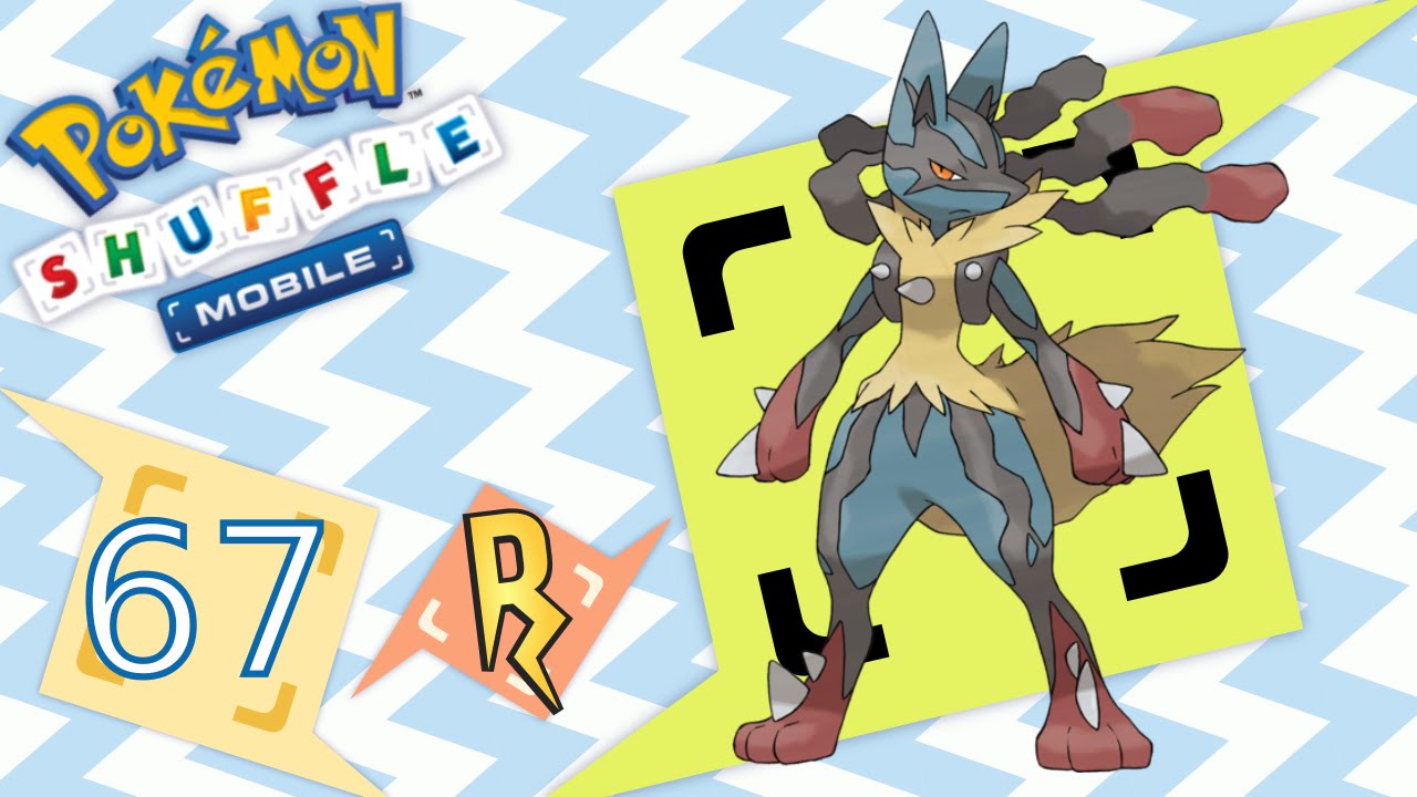 Pokémon Shuffle Mobile - ¡MEGA LUCARIO! Consigue la lucarita. - YouTube