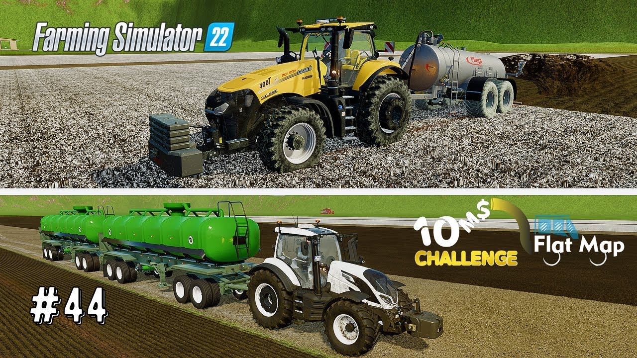 farming Simulator 22 fs22 timelapse Ep #44 Flat Map fs22 Mods - YouTube