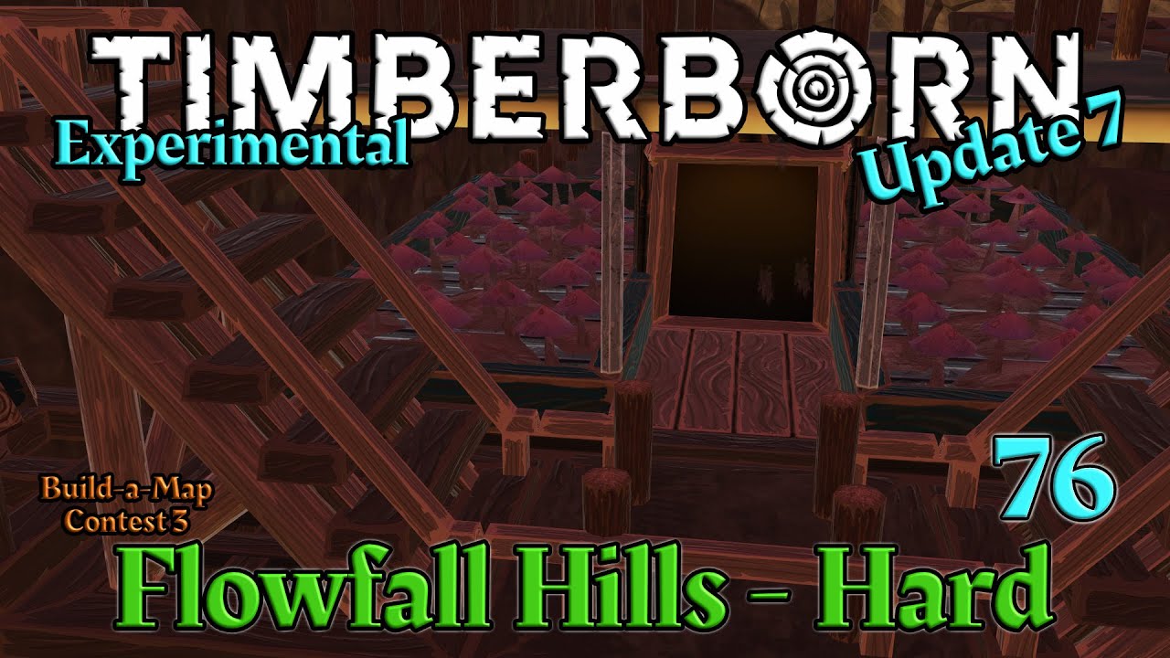 🍄 Wir starten den Bau für unsere Höhlenpilze 😄 Flowfall Hills | Schwer 76 💀Timberborn | Update 7 ...