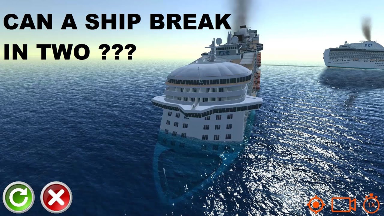 Passenger ship fall apart - cruise ship handling - YouTube