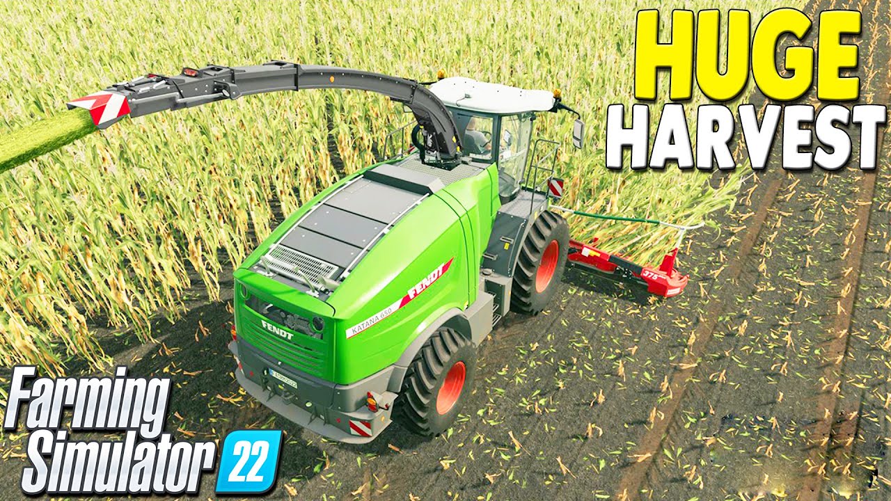 BIGGEST HARVEST YET - FUL SCALE CREW HARVEST - FARMING SIMULATOR 22 ...