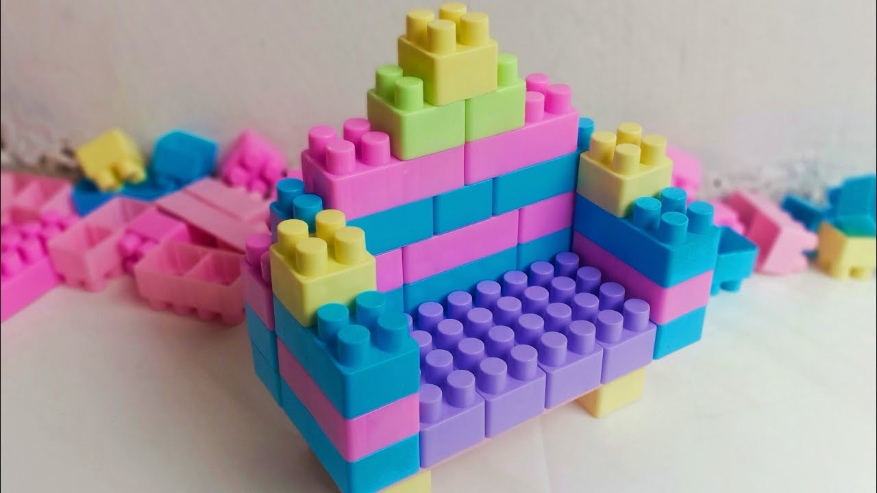 Relaxing ASMR LEGO Sofa Build | Satisfying Family Lounge Furniture ...