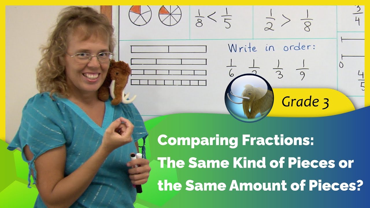 Comparing fractions: the same kind of parts or the same amount of parts ...