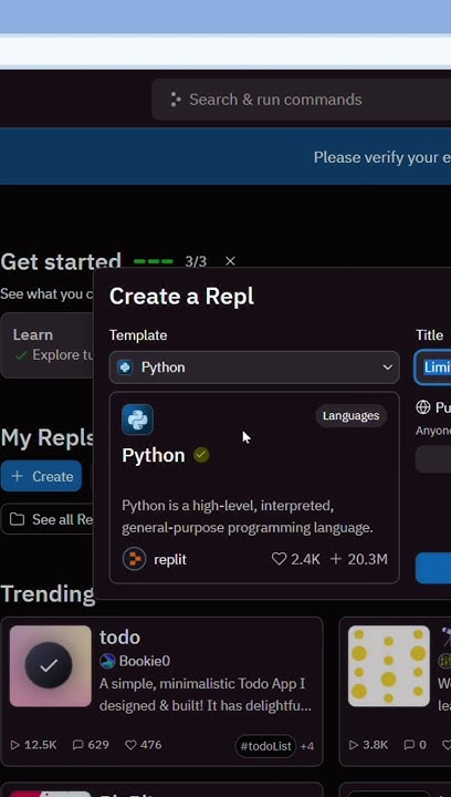 How To Use Replit For Python Coding Shorts Short Coding Computer Software Youtube
