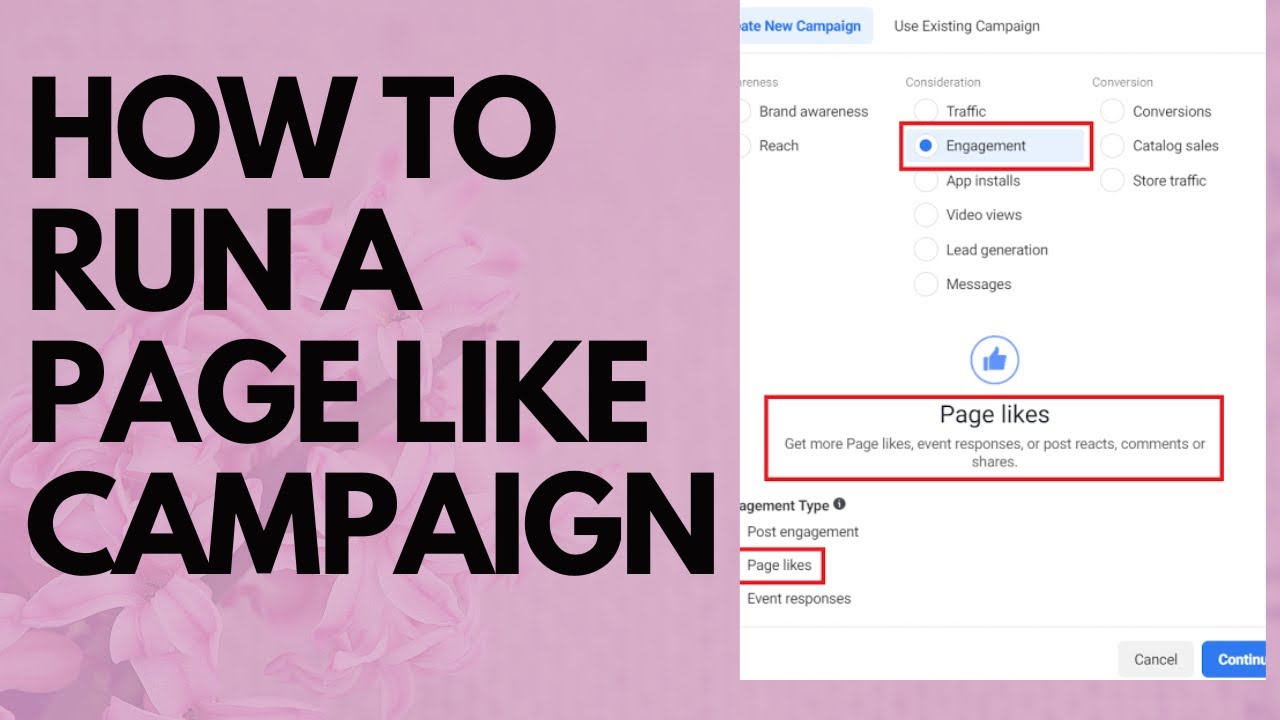 How To Run A Page Like Campaign - YouTube
