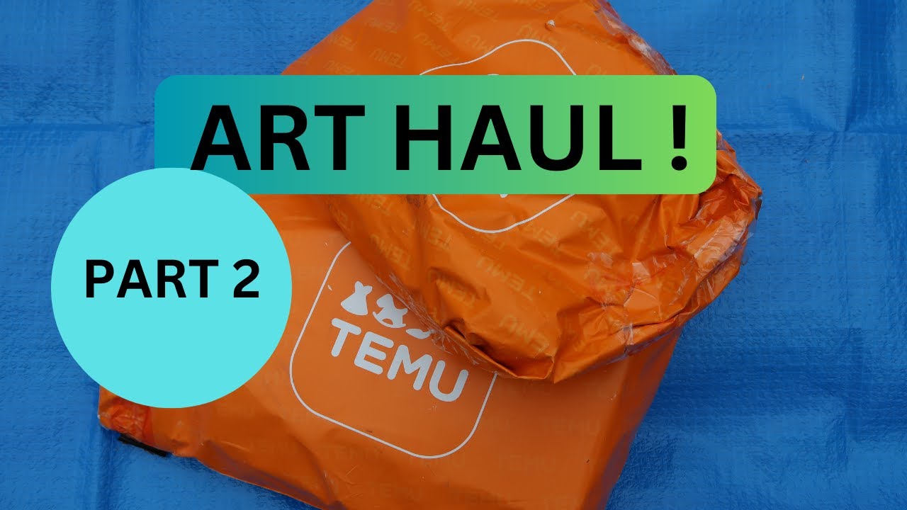 Temu art haul- watercolor and mixed media supplies and more on the ...