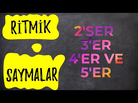 #ritmik #ritmiksayma  2.SINIF MATEMATİK DERSİ 2'şer ,3'er ,4'er  ve 5'er RİTMİK SAYMA ÖĞRENİYORUM.