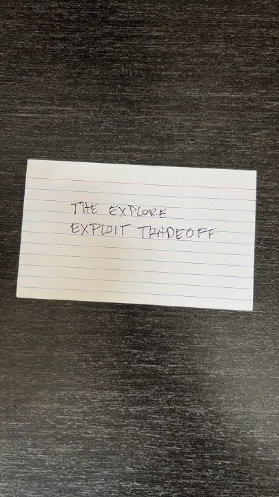 The Explore Exploit Trade Off #consumerbehavior #marketing - YouTube