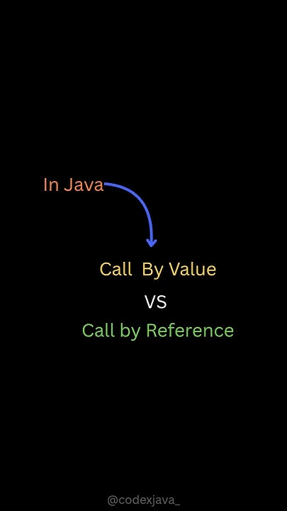 How to use call by Value / Call by Reference 👆👆👆 #spring #coding #education #java - YouTube