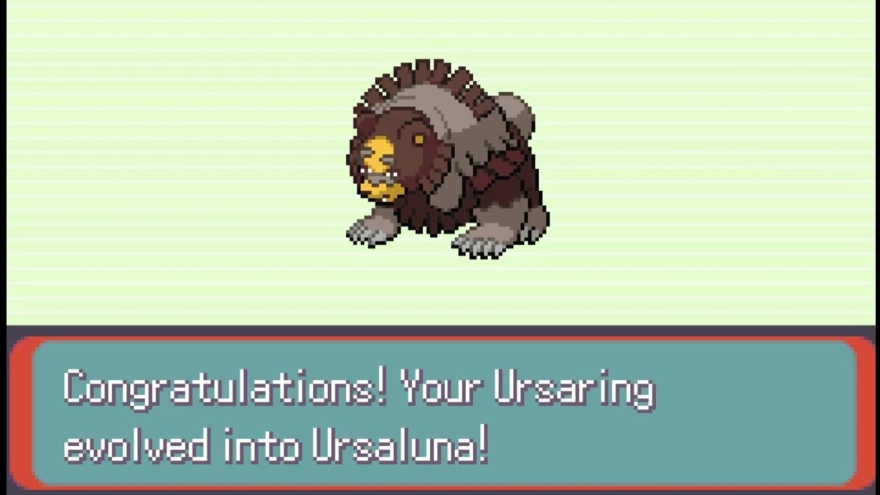 How to evolve Ursaring into Ursaluna - Pokemon Scorched Silver 1.3 ...