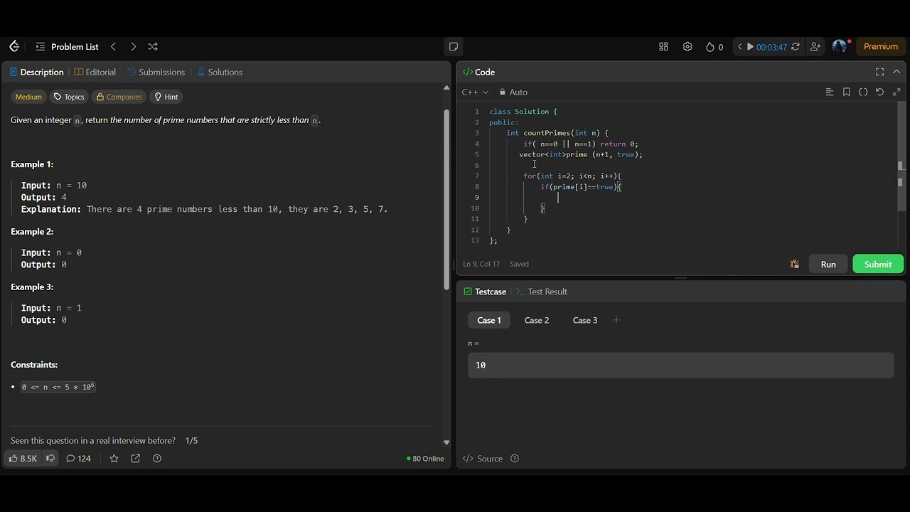 Count Primes | Leetcode | Sieve of Erothesnisis - YouTube