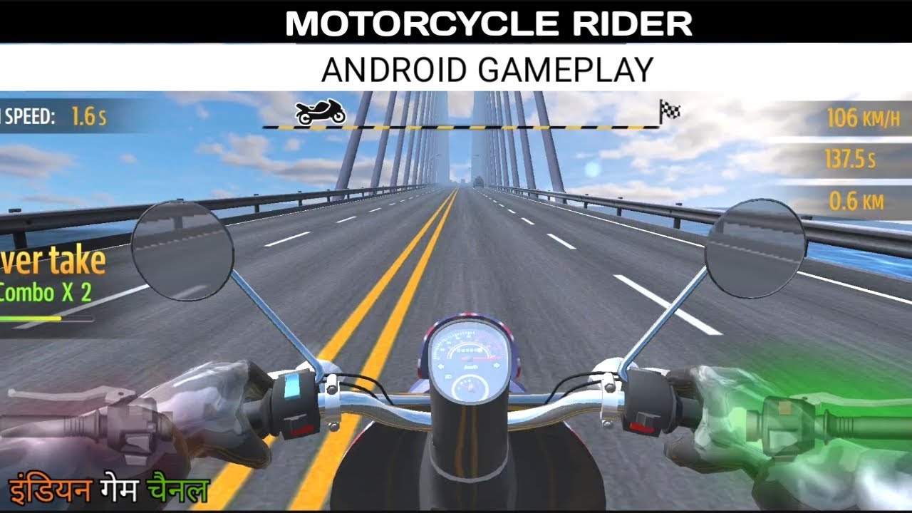 Motorcycle Rider Gameplay Android बाइक रेसिंग का अच्छा गेम डाउनलोड करें ...