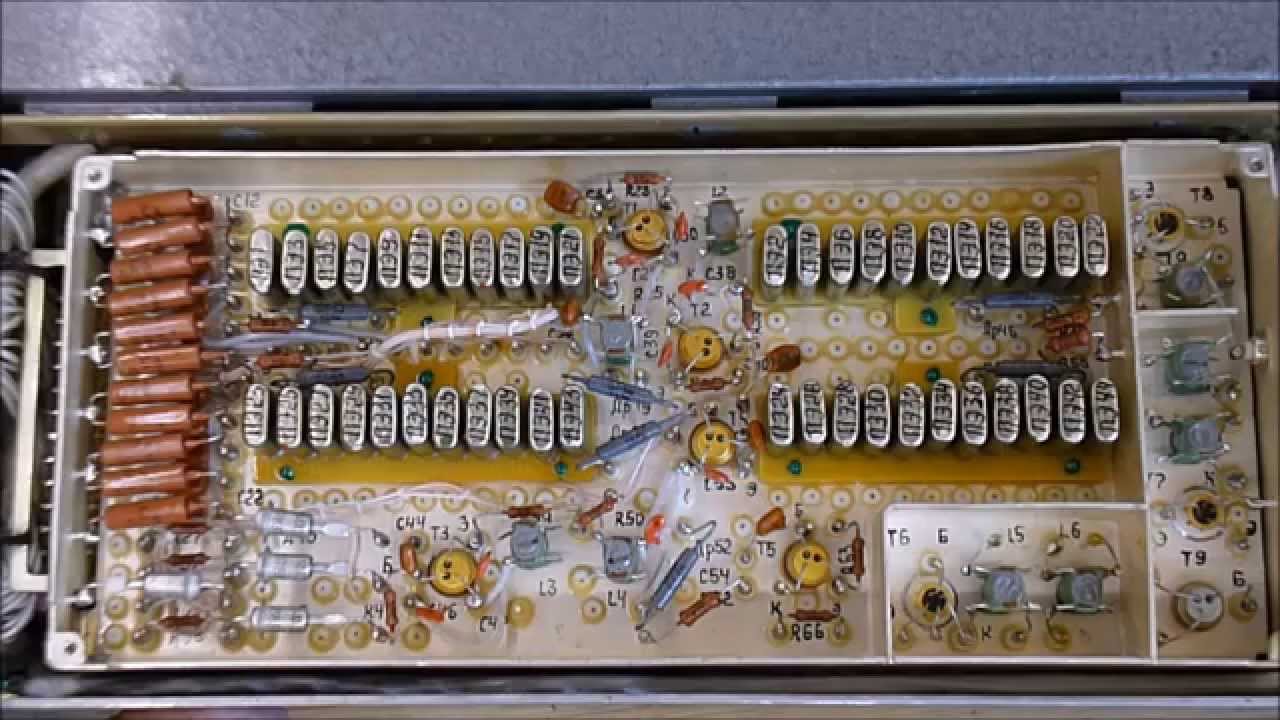 Soviet avionics module with HF goodness with partial teardown - YouTube