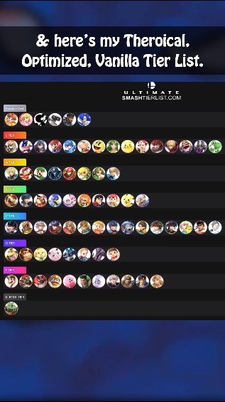 Vanilla Tier List #gaming #gamingvideos #smashultimate - YouTube
