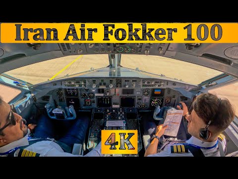 🛫 Fokker 100 Cockpit Experience: Takeoff & Landing in Iran