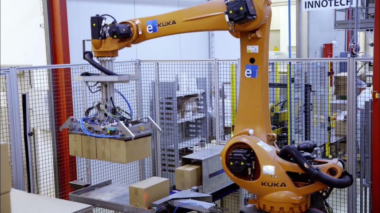 Kuka Palettierroboter - YouTube