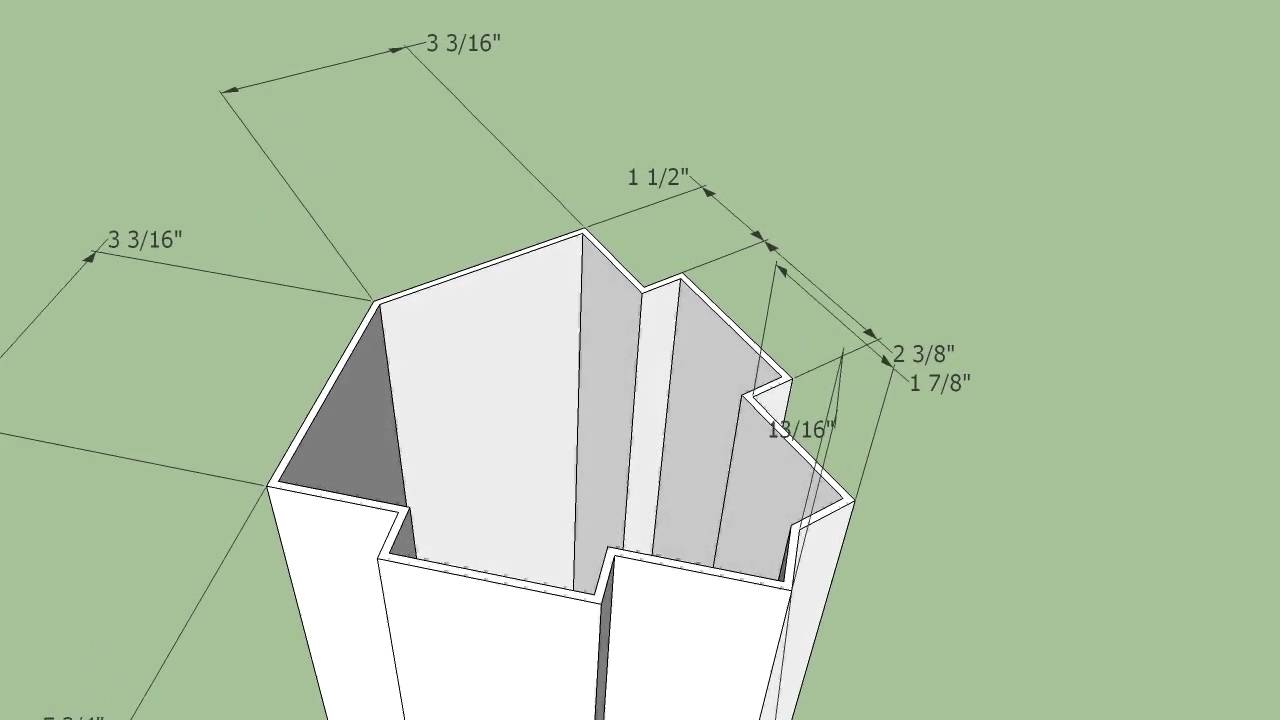 45 Degree Corner Post - YouTube