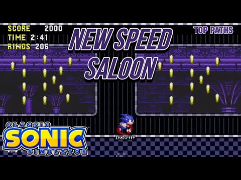 Classic Sonic Simulator (v13): New Speed Saloon (1K Subscribers Zone ...