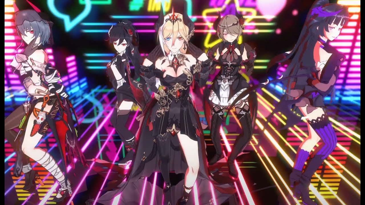 【Honkai Impact 3 MMD／4K／60FPS】Durandal & Rita & Mei & Raven & Fu Hua ...