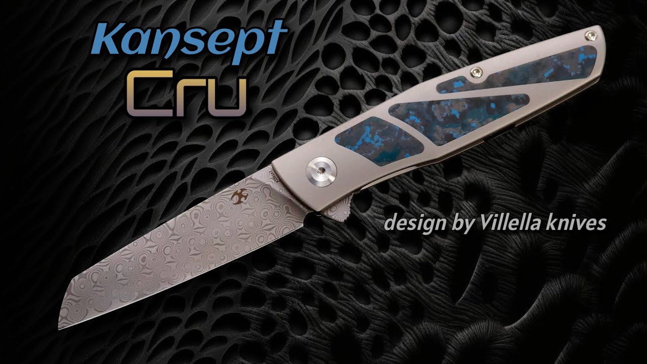 Kansept Cru: NEW Sheepsfoot Elegant Framelock by Villella Knife Designs ...