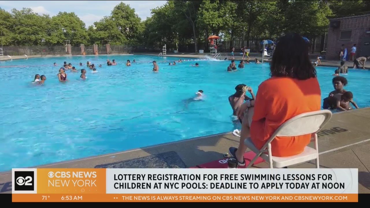 Deadline to sign up for NYC's free swim lessons - YouTube
