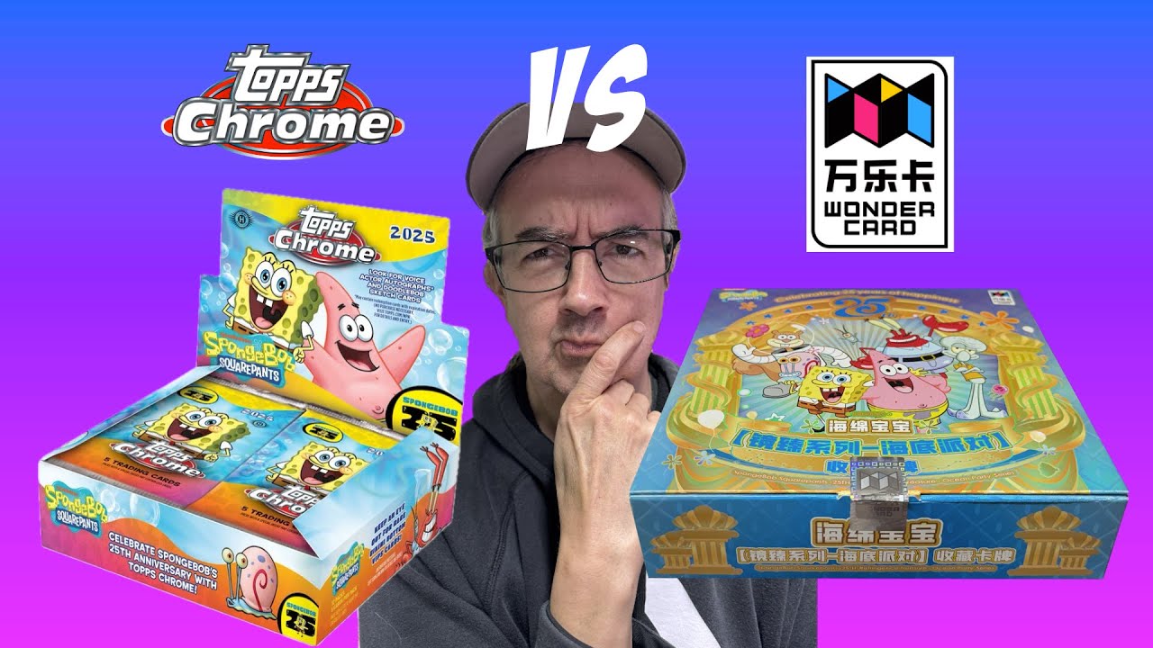 Topps Chrome Spongebob 2025 VS Wonder Card Spongebob - YouTube