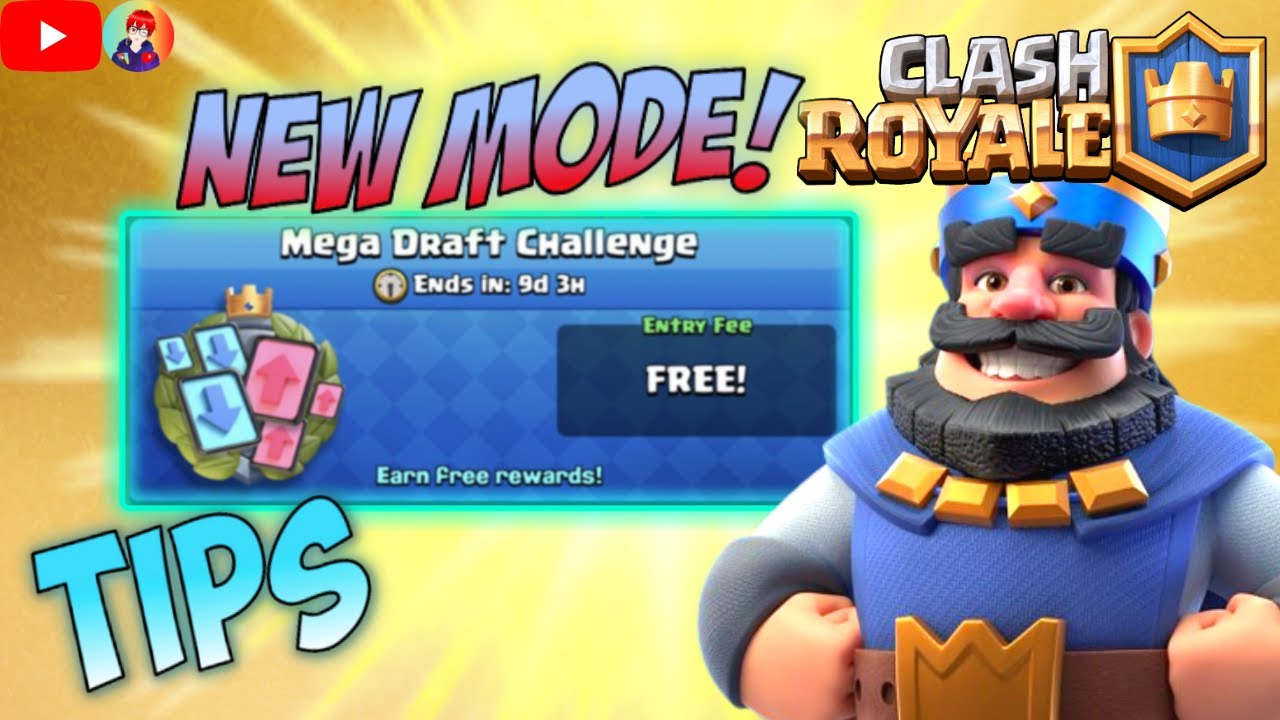 New Mode: Mega Draft Challenge match and tips【Clash Royale】 - YouTube
