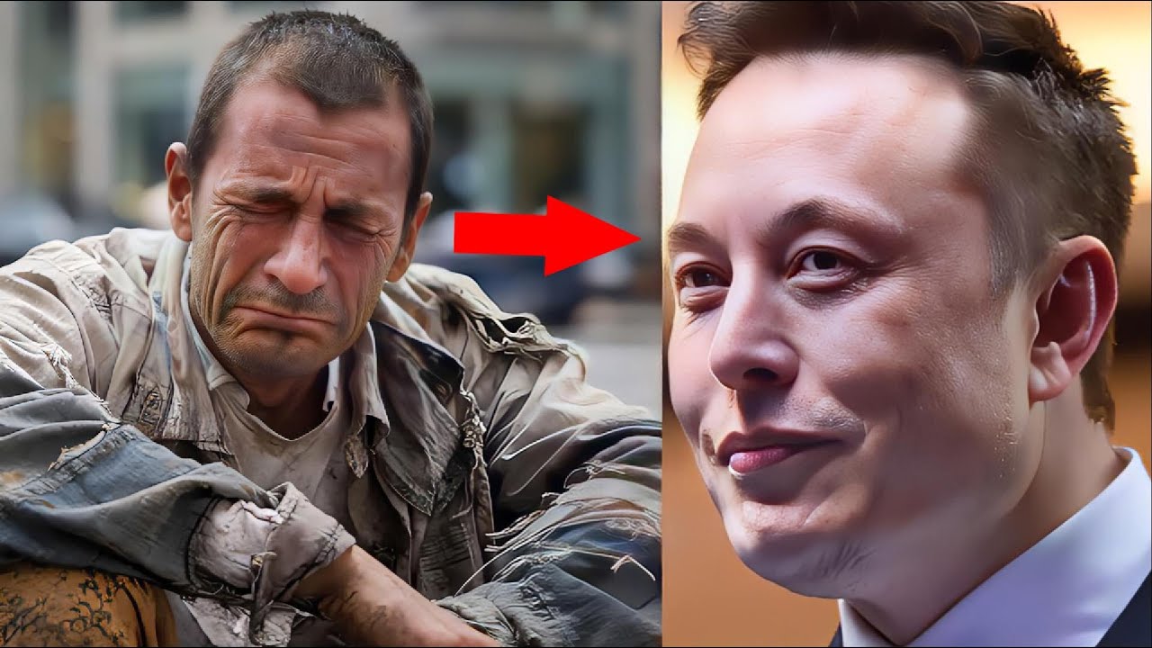 ELON MUSK's Unexpected Response to a Homeless Man's 1$ Plea - YouTube