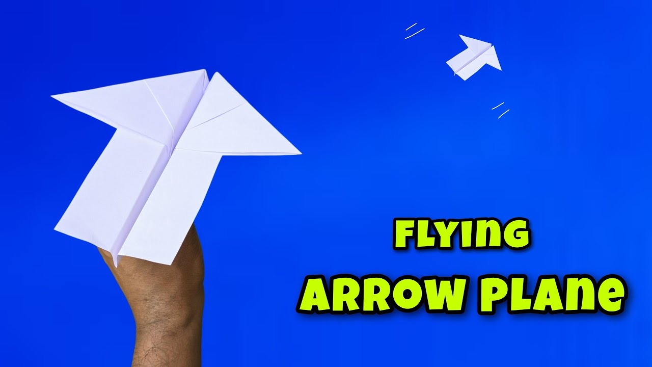 A4 flying Arrow Plane, how to make new arrow airplane, flying paper ...