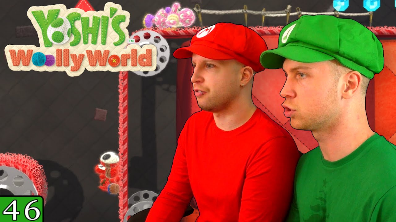 Bros Play Yoshi's Woolly World SPIDER-MAN YOSHI!! Let's Play Co-op #46 ...