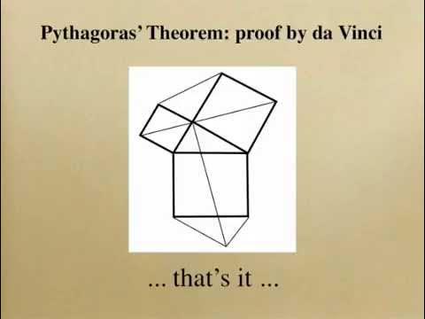 Instant Proof of Pythagoras' Theorem by da Vinci - YouTube