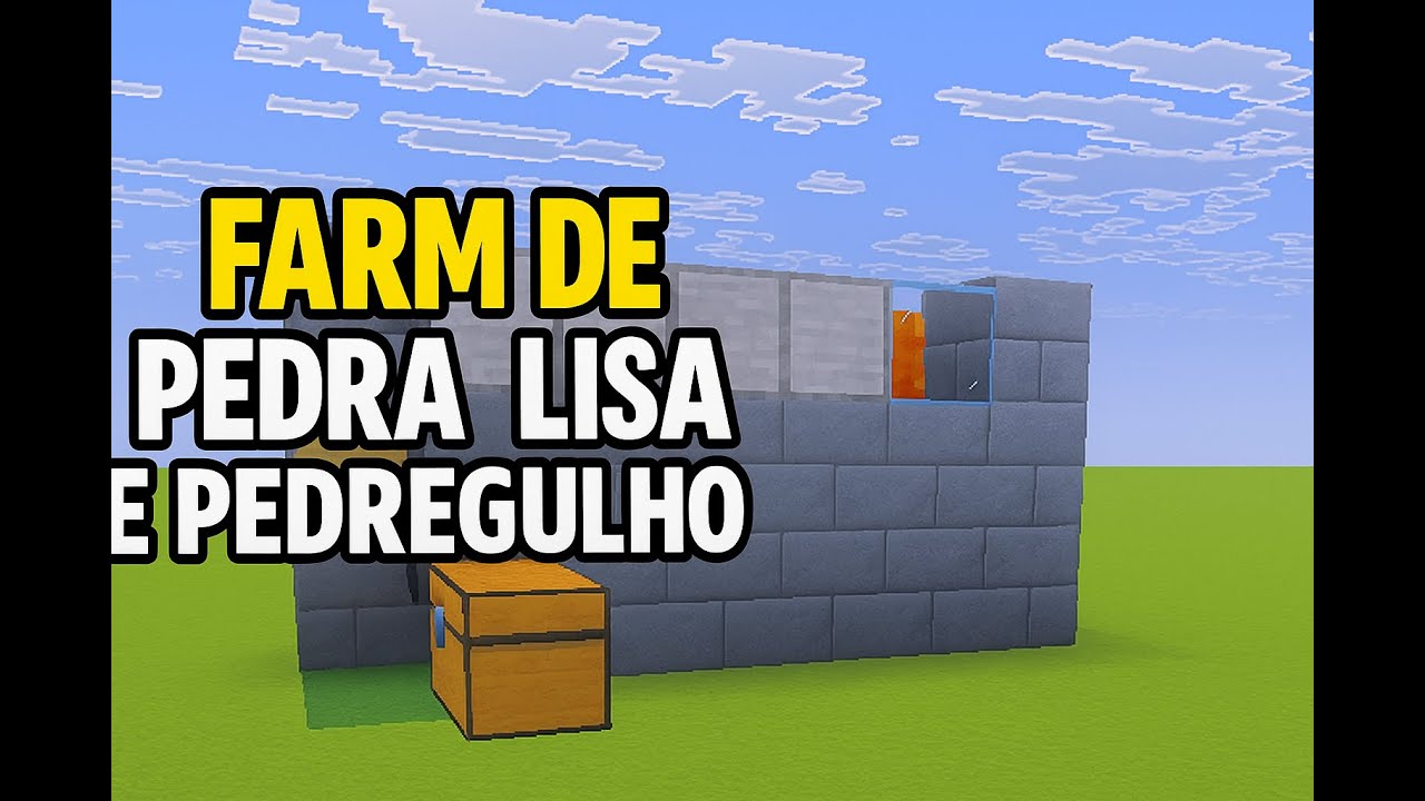 Farm de Pedra Lisa e Pedregulho - MINECRAFT BEDROCK - YouTube