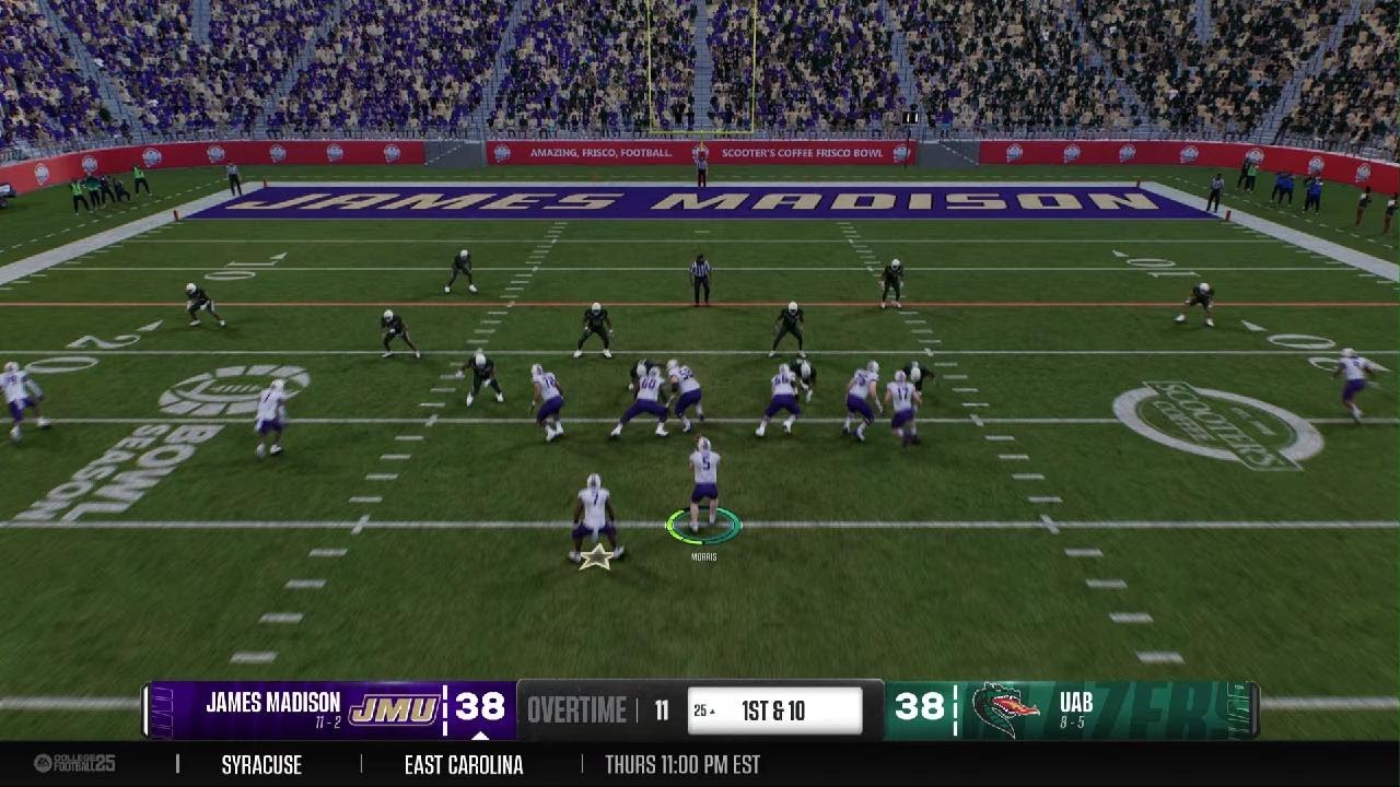 JMU Beats UAB in OT to Win Frisco Bowl - YouTube