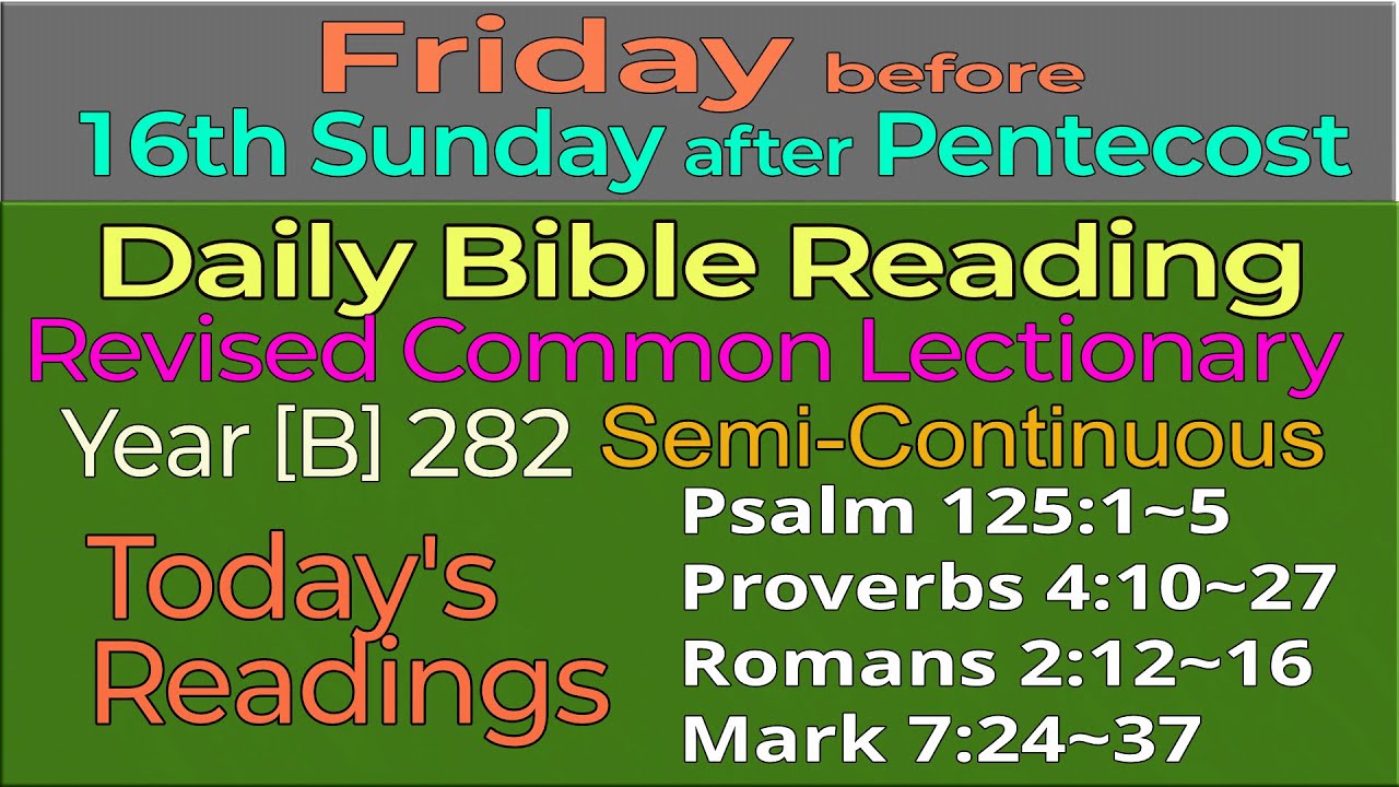 2024.Sep.6. FRIDAY, before 16th Sunday after Pentecost : Revised Common ...