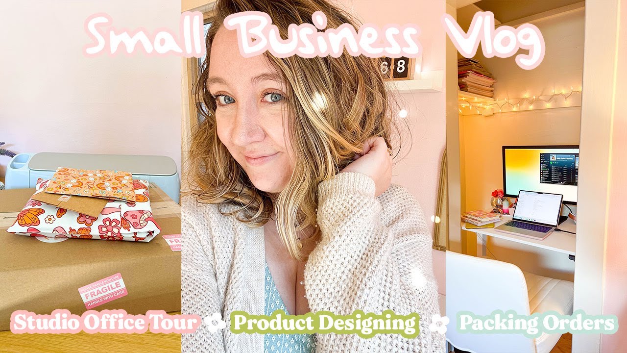 Studio Office Tour + Product Designing + Packing Orders | Studio Vlog ...