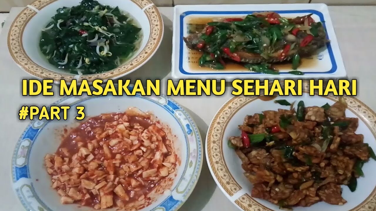 IDE MASAKAN MENU SEHARI HARI | MUDAH DAN PRAKTIS - YouTube