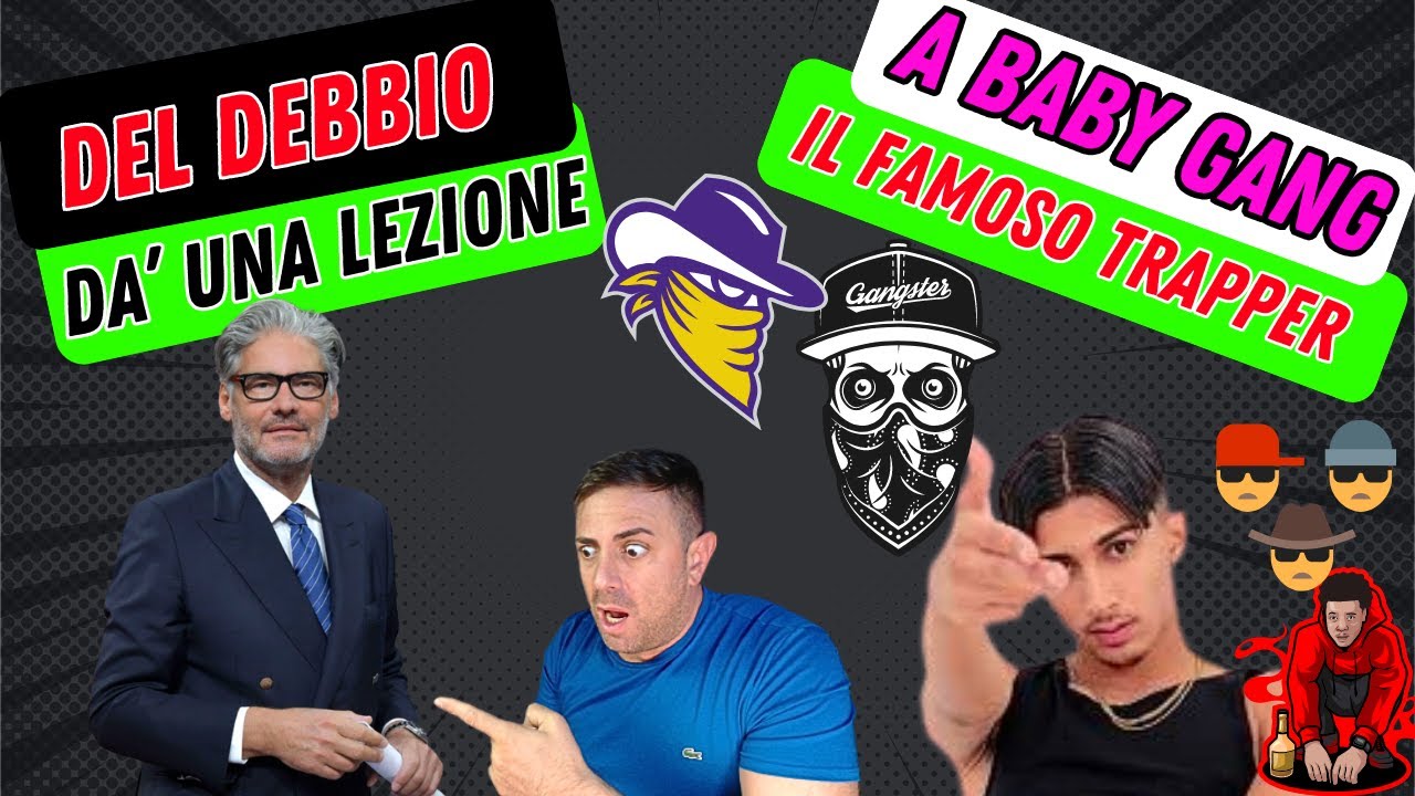 Del Debbio dà una lezione di vita al trapper Baby Gang! - YouTube