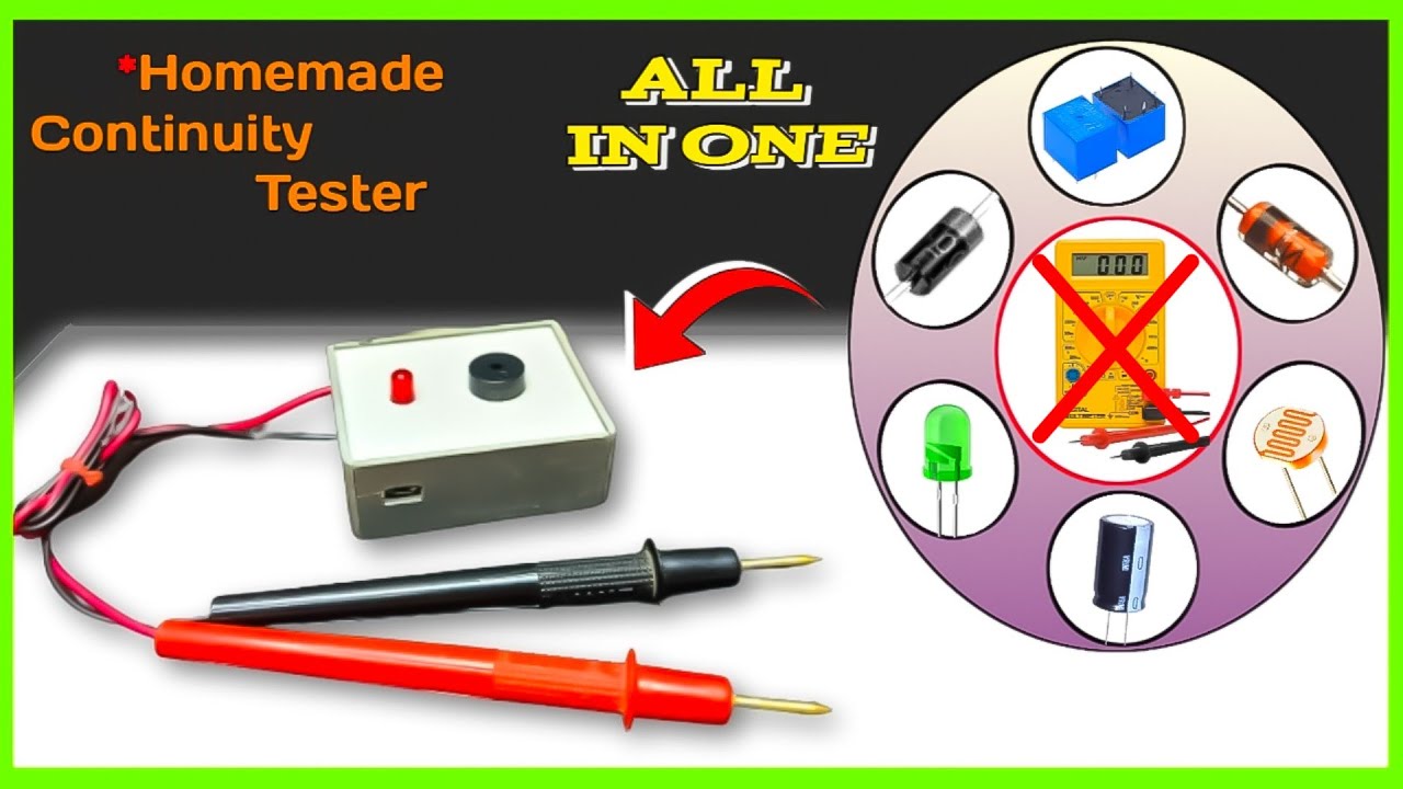 Homemade continuity red led tester #video #continuitytester #trending ...
