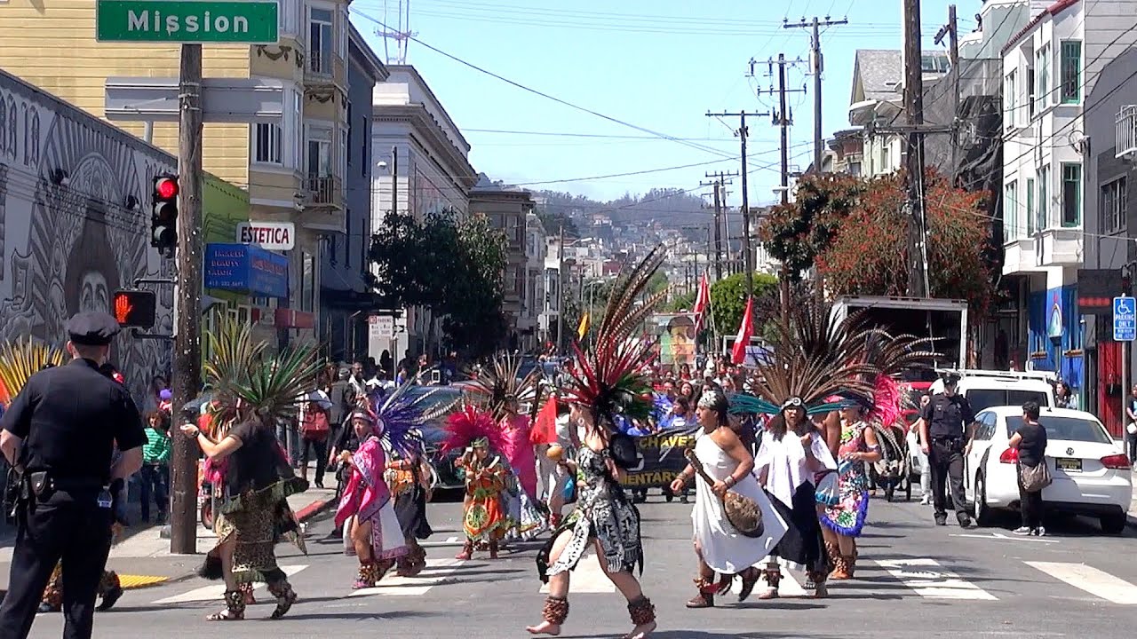 Cesar Chavez Day Parade San Francisco 2015: Part 1: The non-car ...