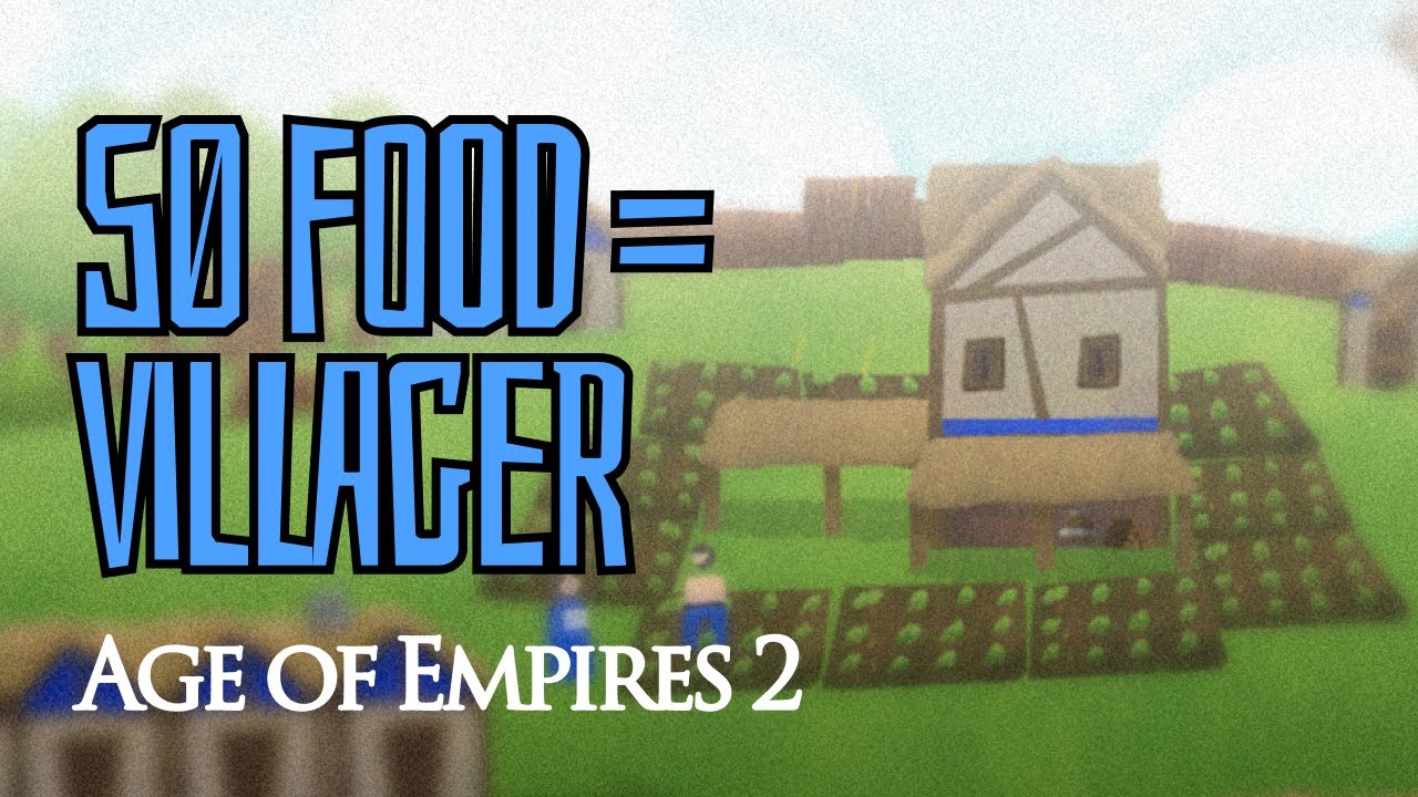 50 food = Villager | Age of Empires 2 Cartoon - YouTube