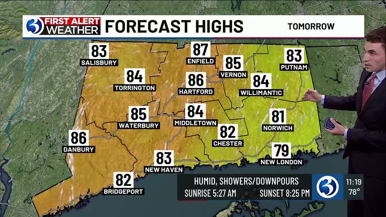 WEATHER: First alert weather day tomorrow with showers on the way - YouTube