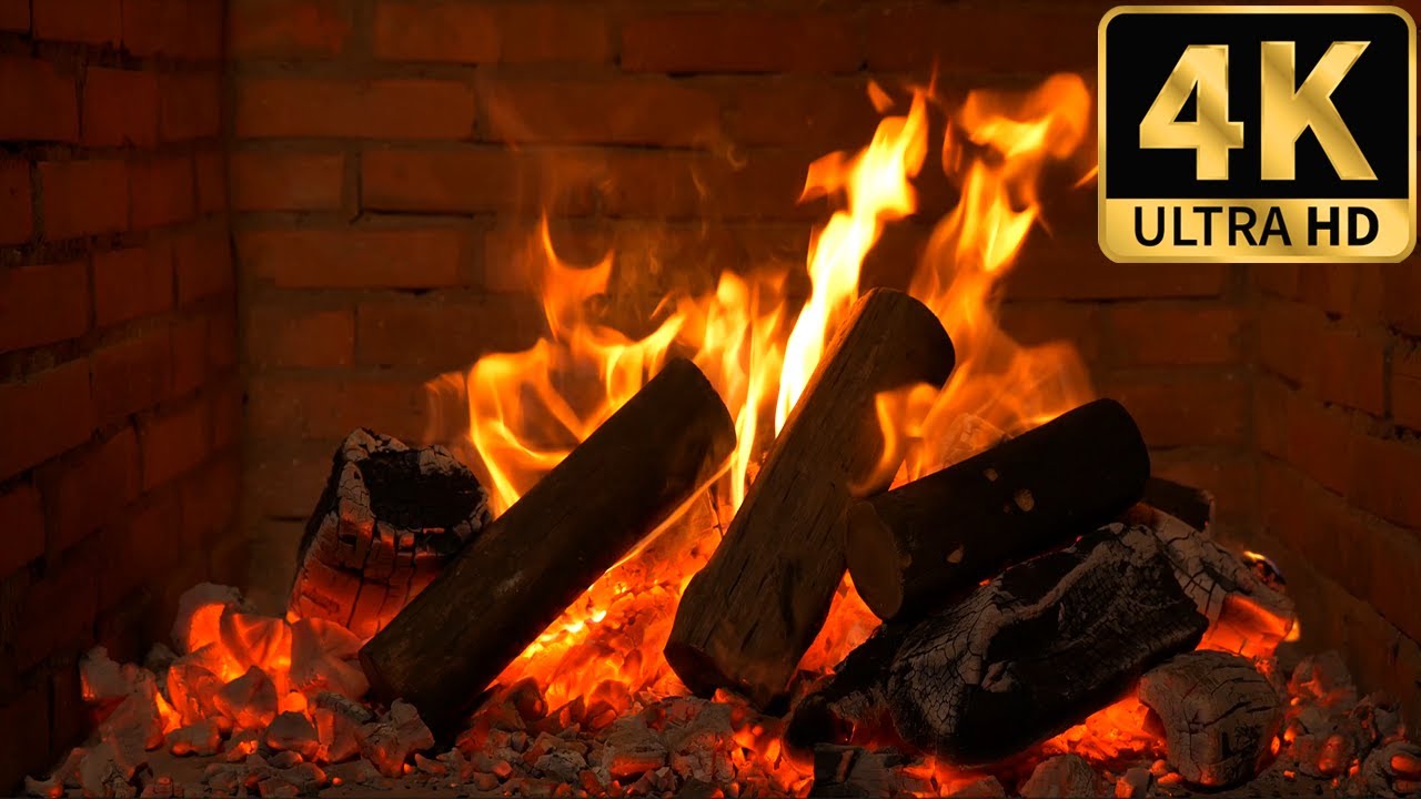 🔥 Cozy Fireplace 4K (3 HOURS) - Burning Logs and Crackling Fire Sounds ...