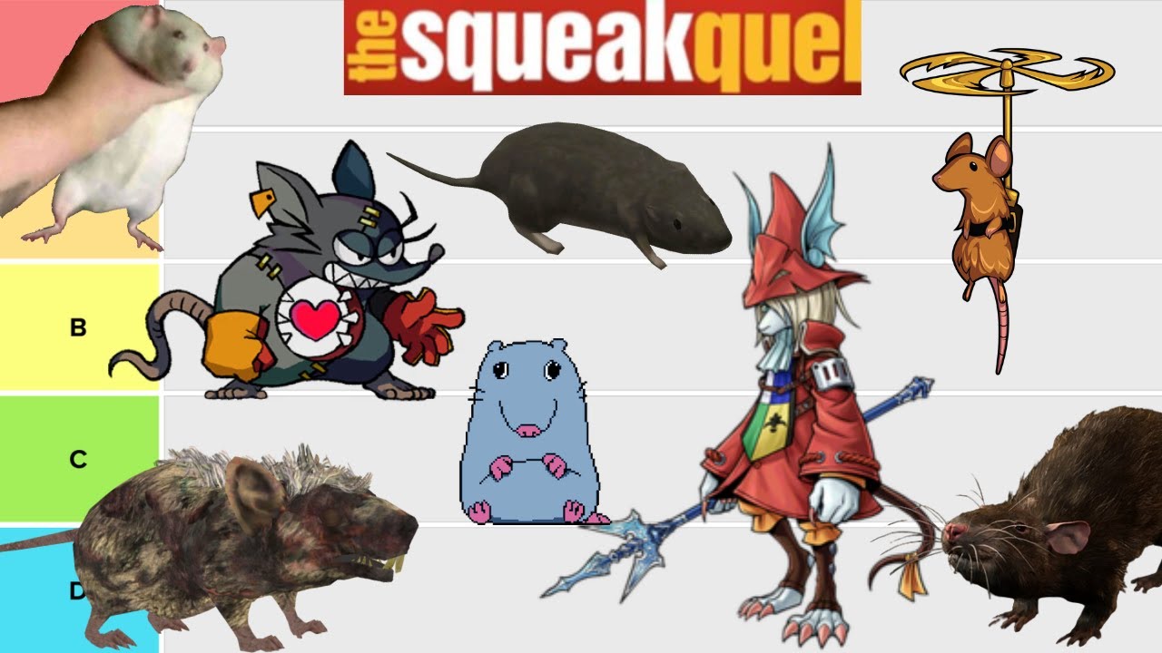 A Video Game Rat Tier List 2: The Squeakquel - YouTube