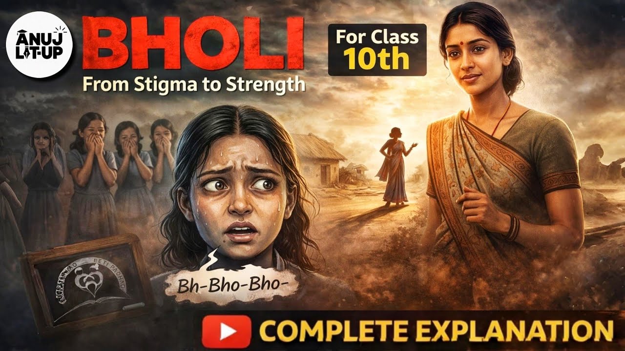 Bholi🫨Class 10 English | 5 MIN Full Chapter Summary in COMIC BOOK Style ...