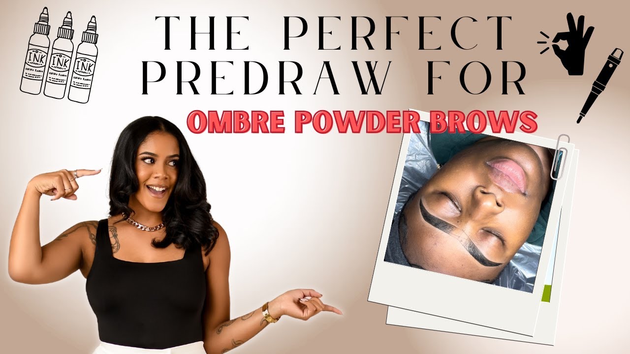 How to create the perfect pre draw for Ombre Powder! - YouTube