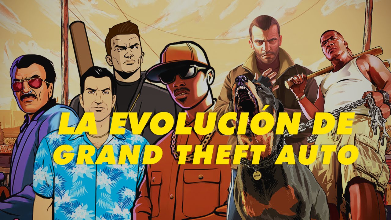 La evolución de Grand Theft Auto (Su historia 1997-2013) - YouTube
