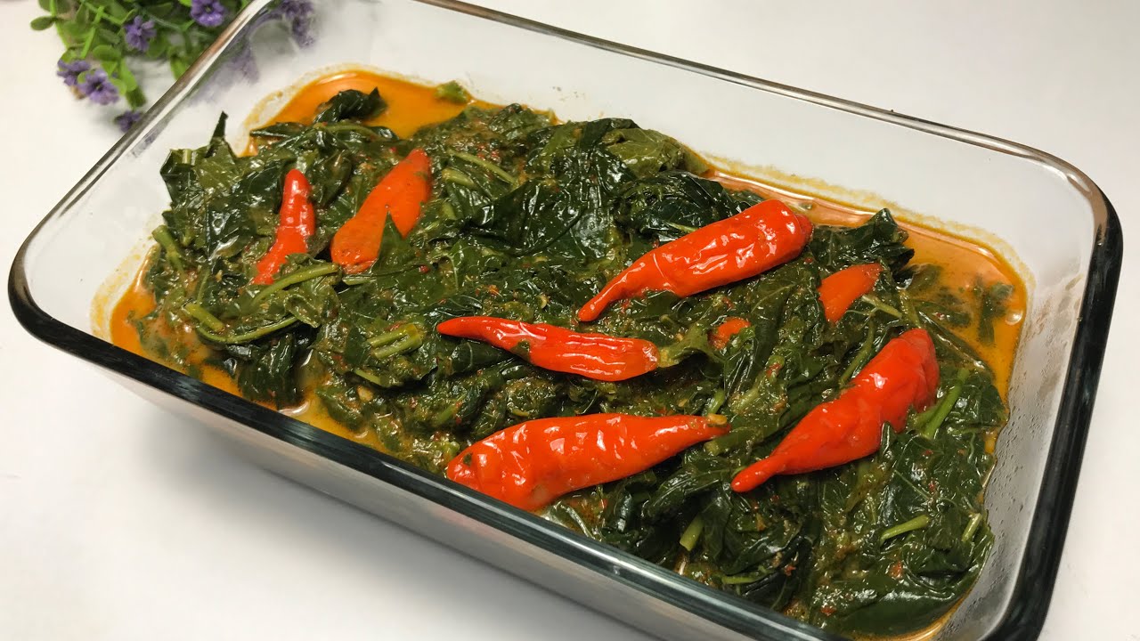 Resep Rendang Daun Singkong | Tips Merebus Daun Singkong - YouTube