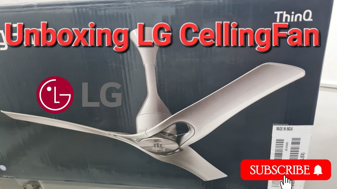 Unboxing LG Ceiling Fan LCF12U - YouTube