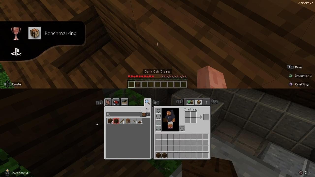 Minecraft How To craft a workbench with wooden planks. - YouTube