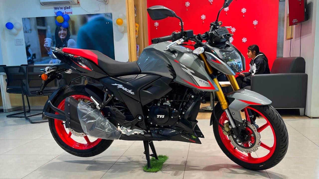 2025 TVS Apache 160 4V Granite Grey Walkaround 😍 | Chassis Number 9 ...
